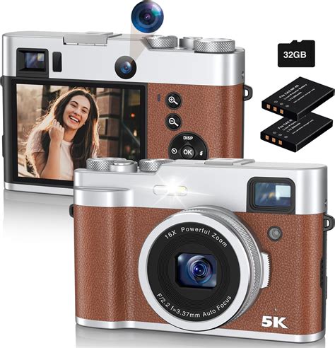 5k Digital Camera For Photography And Video 48mp Dual