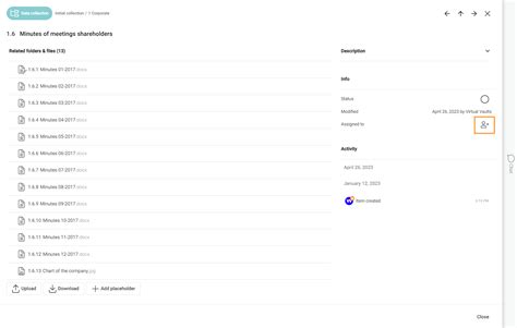 Assigning Foldersfiles Virtual Vaults Help Center