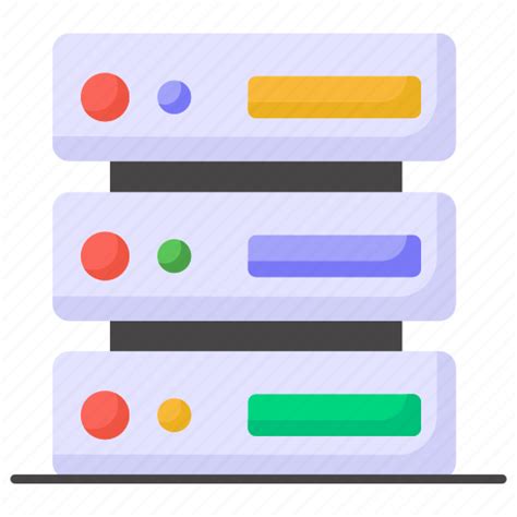 data sever database datacenter storage backup network icon