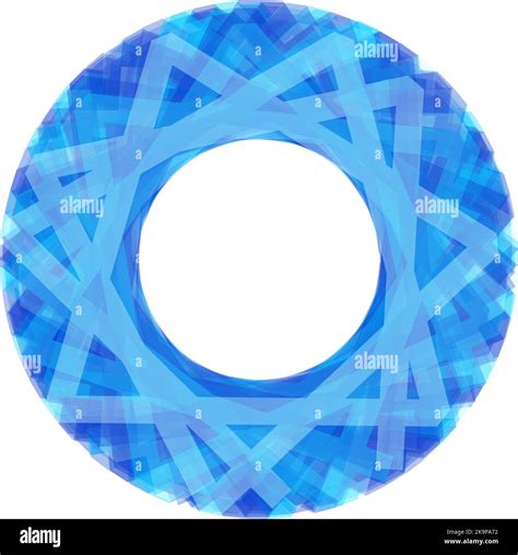 Abstract Decorative Floral Spirograph Circular Element Shape Stock