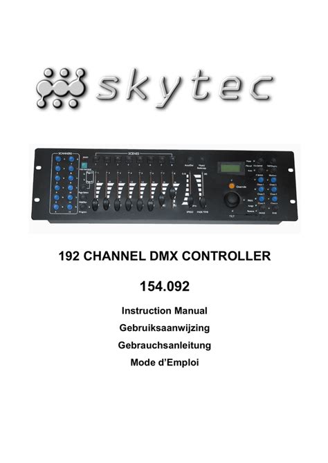 Lumin Lights 192 Dmx Controller Manual Shelly Lighting