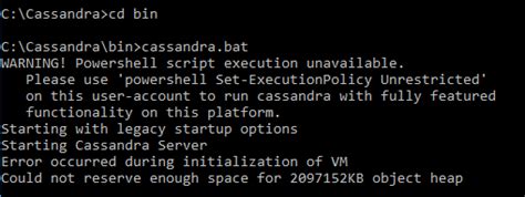 Why Can´t I Install Cassandra 30 Stack Overflow
