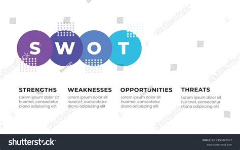 Circle Swot Analysis Infographic Template Stock Vector Royalty Free Shutterstock
