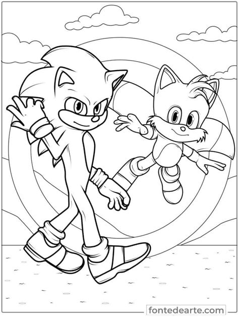 Sonic Desenhos Para Colorir E Pintar Imprimir Pdf