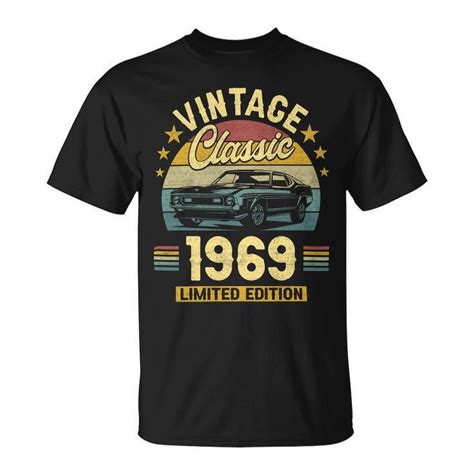 1969 Muscle Car Limited Edition T Shirt For Men Vintage Retro Graphic