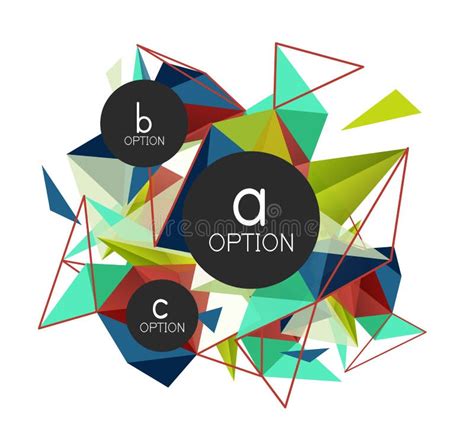 Vector Triangle Abstract Background Low Poly Concept Stock Vector Illustration Of Line Blue