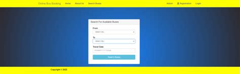 Bus Reservation System Project In With Source Code