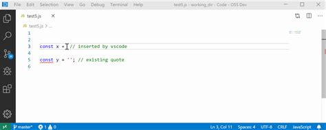 Closing Quote Mark Is Not Overtyped As Expected Issue Microsoft Vscode GitHub