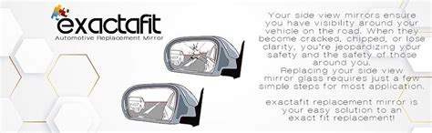 Exactafit 8106l Driver Side Mirror Glass Replacement Repair Compatible