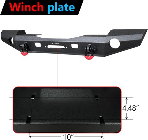 Jeep Jl Rubicon Bumper Hooke Road Steel Front Bumper With Winch Plate