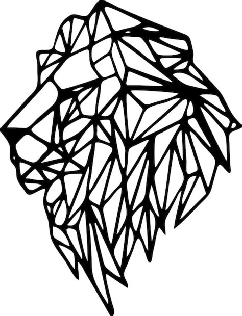 Arte León Vector Premium