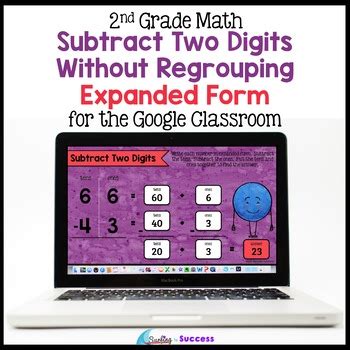Subtract Two Digit Numbers By Decomposing Numbers Expanded Form No Regrouping
