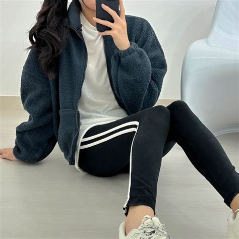 러브마일리 포근집업따뜻아방핏 뽀글이 양털 하이넥 후리스집업 3컬러 위시버킷