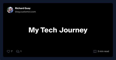 My Tech Journey