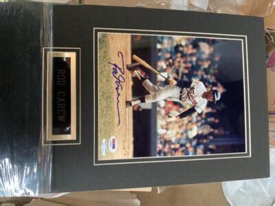 Rod Carew Photo Photograph Auto Signed Autograph Psadna Baseball Mlb