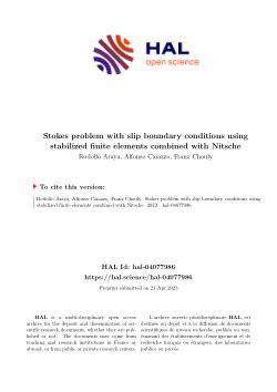 Nitsche Method For Stokes With Slip Boundary Conditions In FEniCS