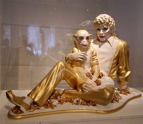 Michael Jackson Bubbles Gold Statue At Agnes Rebekah Blog