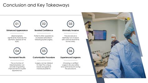 Conclusion And Key Takeaways Blepharoplasty Ppt Example St Ai Ss Ppt Presentation
