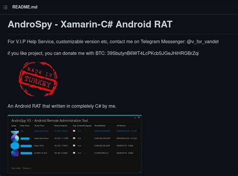 A Github Repository Exists For AndroSpy Spyware For Android