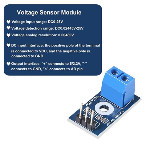 diitao 5pcs dc 0 25v voltage terminal measurement module voltage