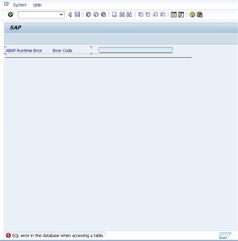 Sql Error Sap Community