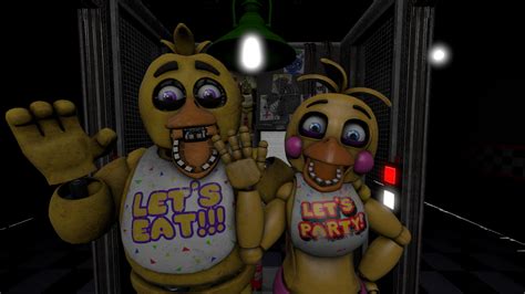 Chica And Toy Chica In Fnaf Vr By Jonlukevilletvart On Deviantart