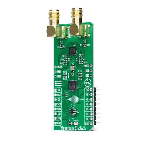 Waveform 4 Click Signal Generator Board Using Ad9106 Mikroe 4908