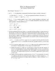 HW2 1 Pdf STA 311 Homework 2 Due Thursday September 16th Read Chapter 7 Sections 7 1 7 3