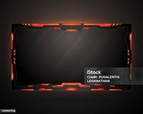 Futuristic Technology Game Overlay Gui Screen Panel For Live Video