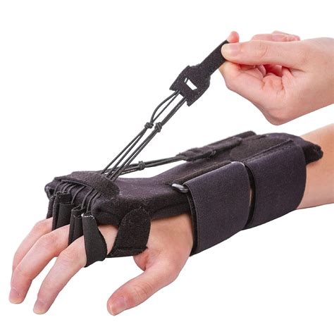 BraceAbility Radial Nerve Palsy Splint Dynamic Wrist Drop Splint For Limp Finger Wrist