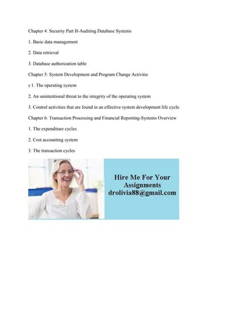 chapter 4 security part ii auditing database systems 1 basic data ma
