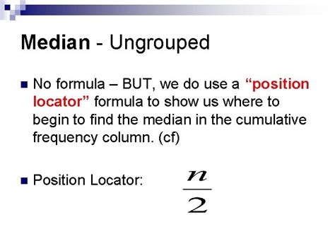 Mean Median And Mode Of Ungrouped Data Section