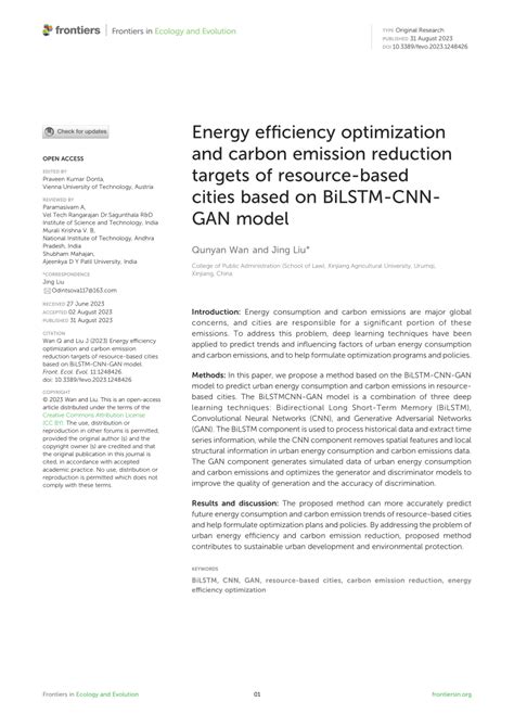 pdf energy efficiency optimization and carbon emission reduction