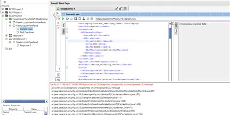 Unsupported Or Unrecognized SSL Message For Mock Request In Soapui