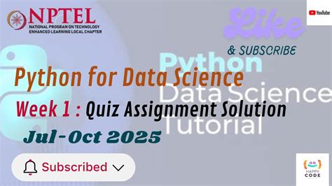 Nptel Python For Data Science Week 1 Assignment Solution Jul Oct 2025