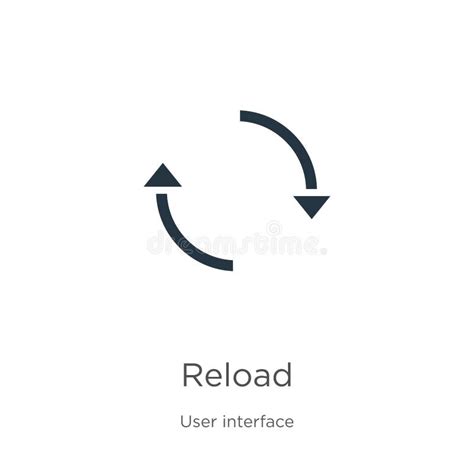 Reload Circular Arrow Icon Vector Trendy Flat Reload Circular Arrow