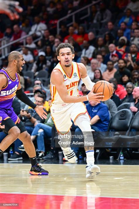 Trae Young Of The Atlanta Hawks Goes To The Basket During The Game On News Photo Getty Images