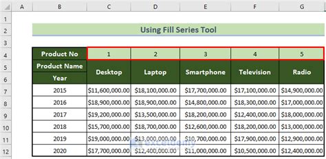 How To Number Columns In Excel Automatically 3 Suitable Ways