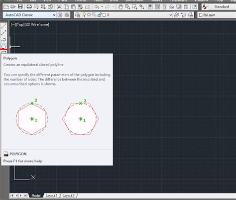 draw polygon in autocad in hindi