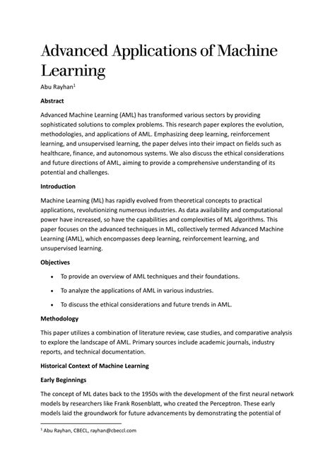 pdf advanced applications of machine learning