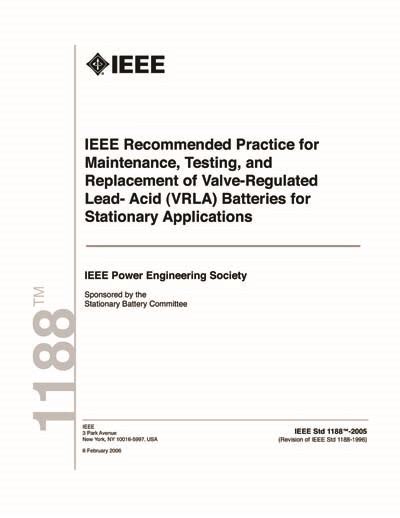 IEEE R IEEE Recommended Practice For Maintenance Testing And Replacement Of
