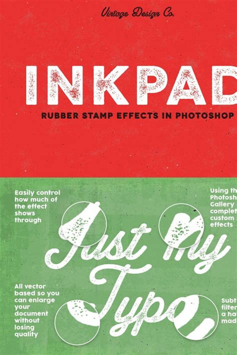 InkPad Rubber Stamp Effects MasterBundles