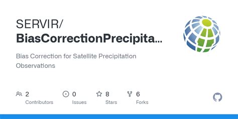 Github Servirbiascorrectionprecipitation Bias Correction For Satellite Precipitation