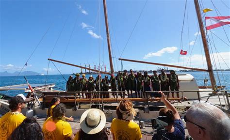 Faafaite Une Arrivée Après 25 Jours De Traversée La Présidence De La Polynésie Française