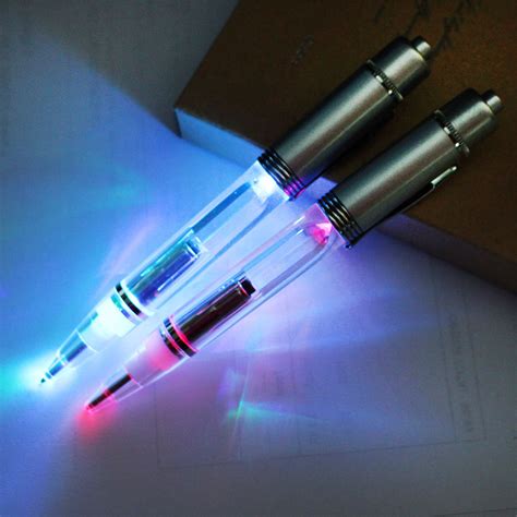Promotional Pen Led Ballpoint Light Pen With Logo Printing Light Up Pen