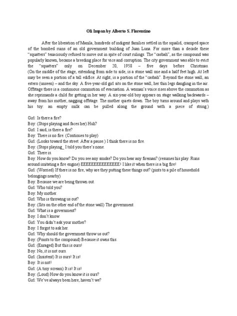 Oli Impan By Alberto S Florentino Pdf