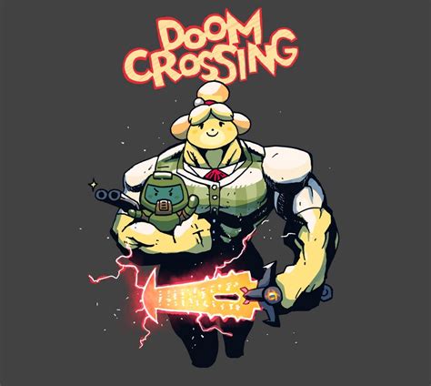 Isabelle And Doomguy Super Smash Bros And 3 More Drawn By Rariatto