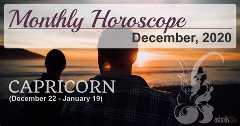 Capricorn Monthly Horoscope