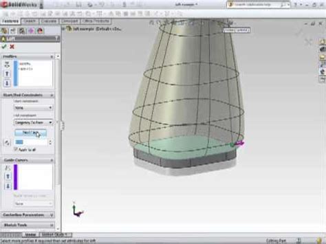 สอนเทคนคการใชคำสงLofted Boss Base ในโปรแกรม Solidworks Graphic Cad Draiwng