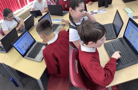 Year Five Coders Hillside Primary School Baddeley Green Staffordshire